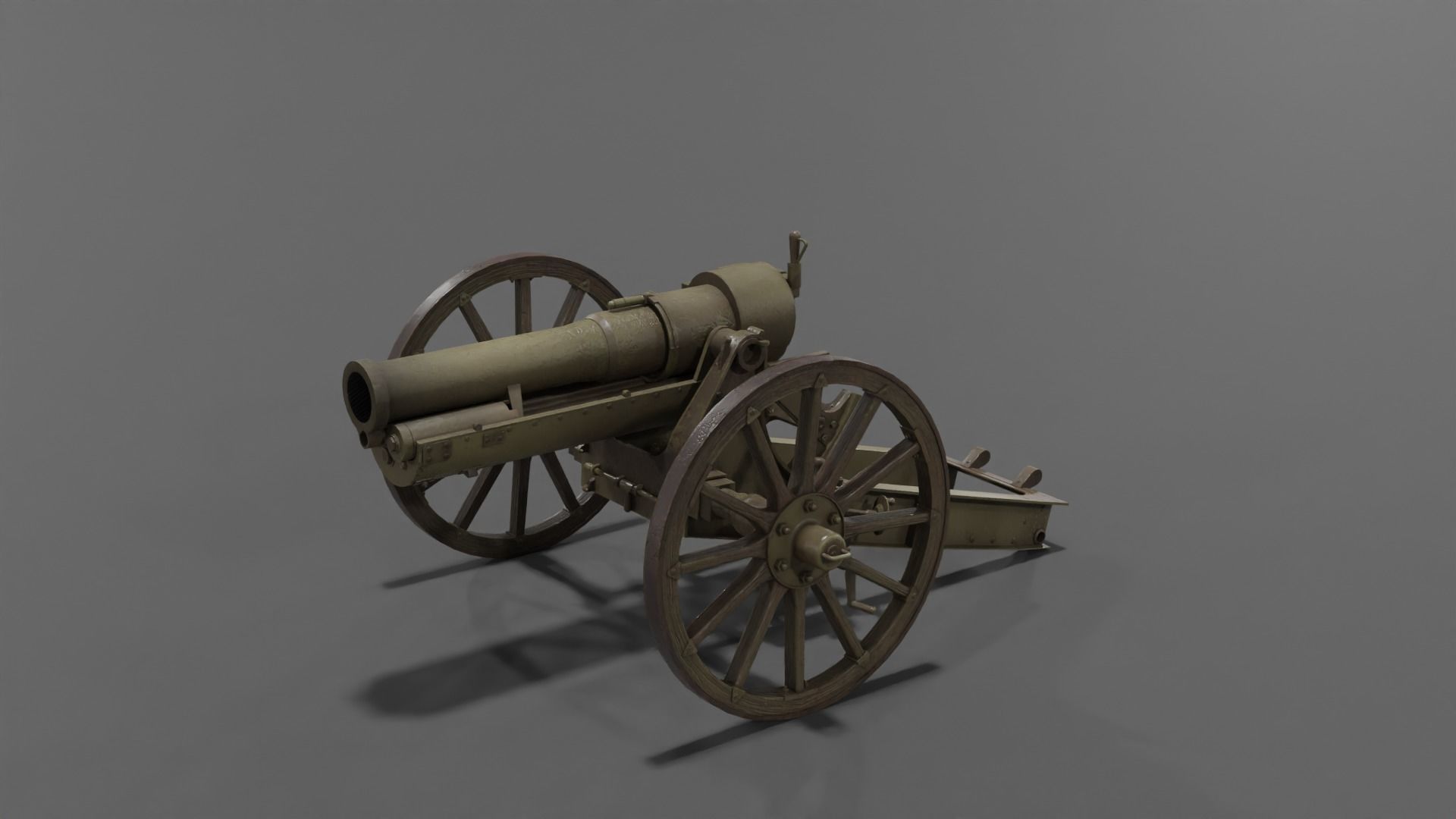 3D model Type 99 10cm Mountain Gun VR / AR / low-poly | CGTrader