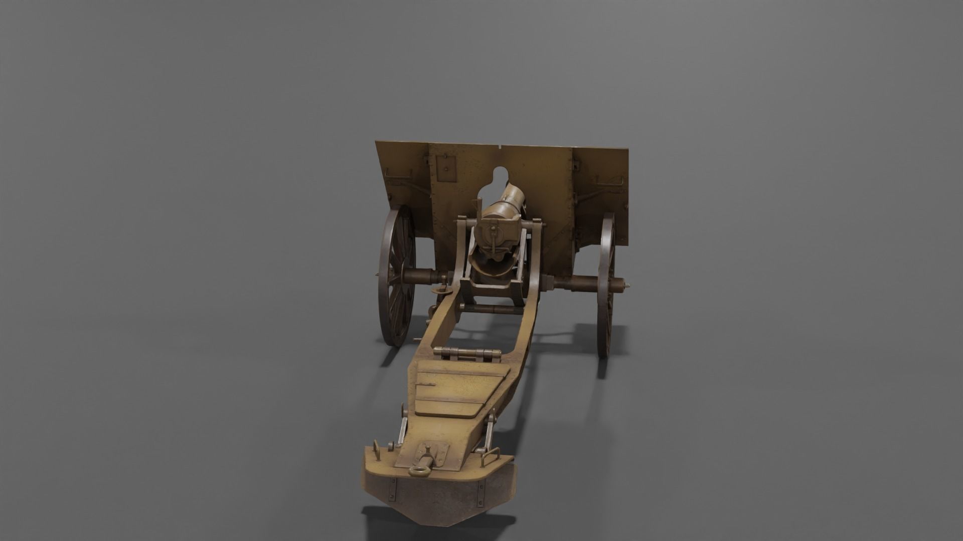 3D model Type 99 10cm Mountain Gun VR / AR / low-poly | CGTrader