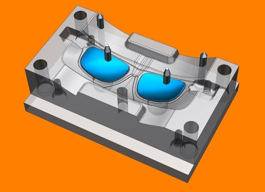 glasses frame mold p1 3D model 3D printable | CGTrader