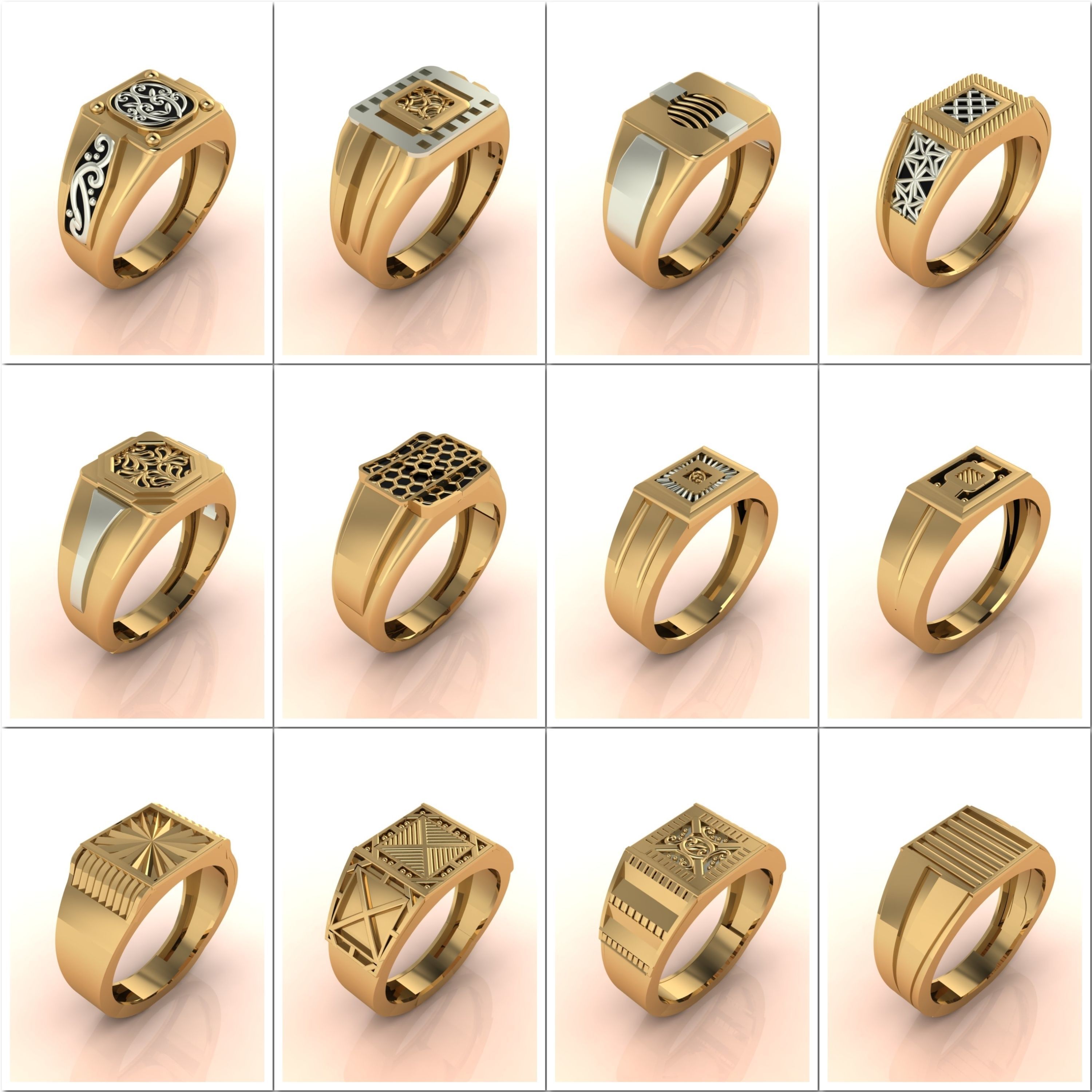 49 Model - Gents Ring - Mens Ring STL READY FILES With 3DM Files 3D ...