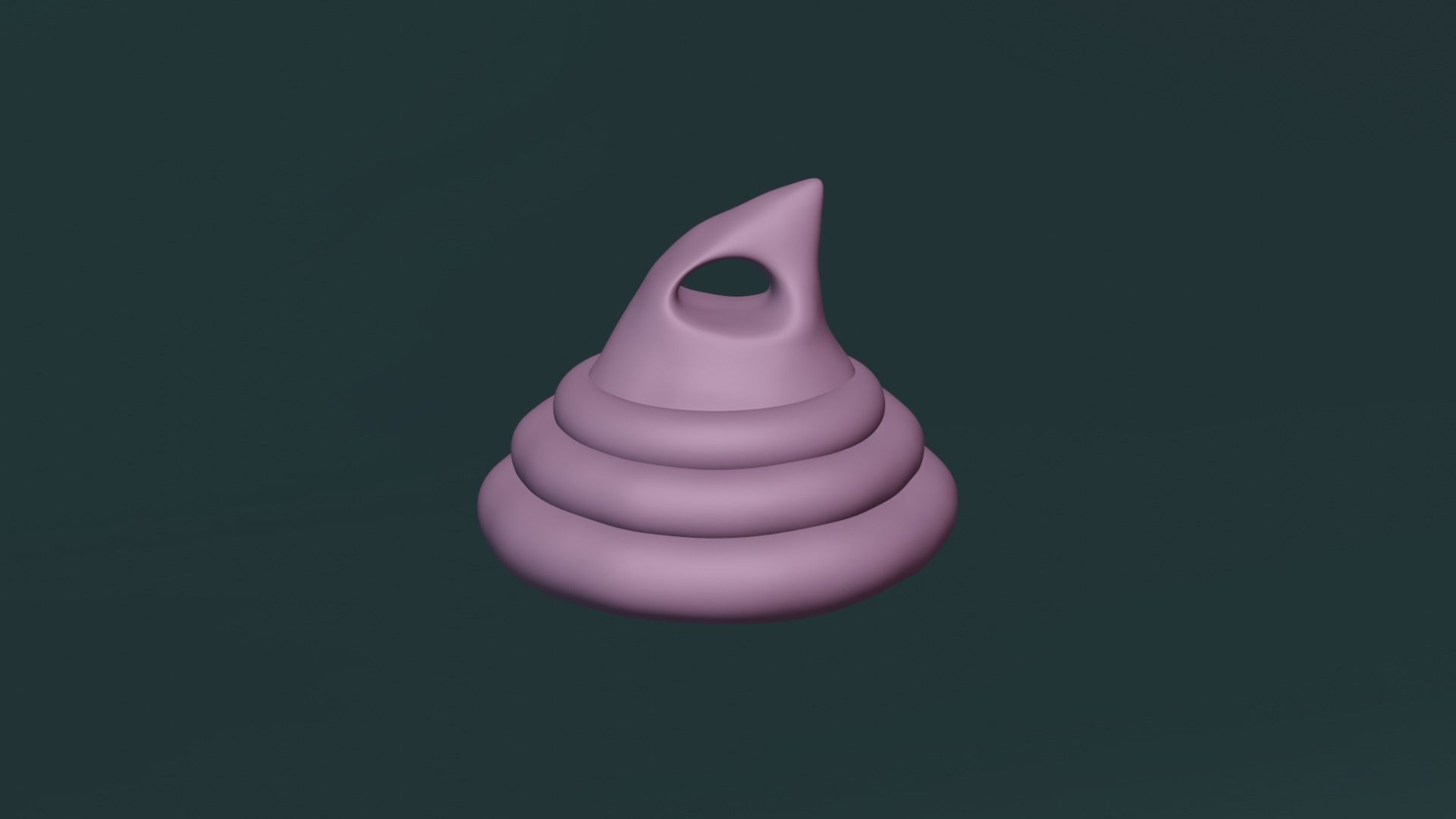 Demopoop poop pendant on chain free 3D model 3D printable | CGTrader