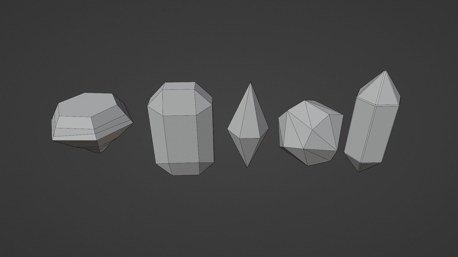 3D model Cartoon Crystal Collection VR / AR / low-poly | CGTrader