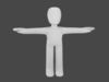 T Pose Character 3D model | CGTrader