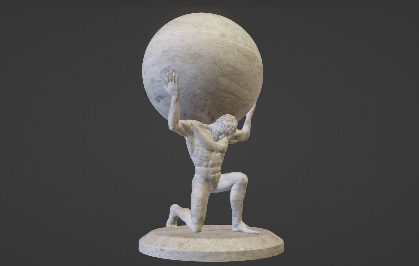Atlas Statue 3D model | CGTrader