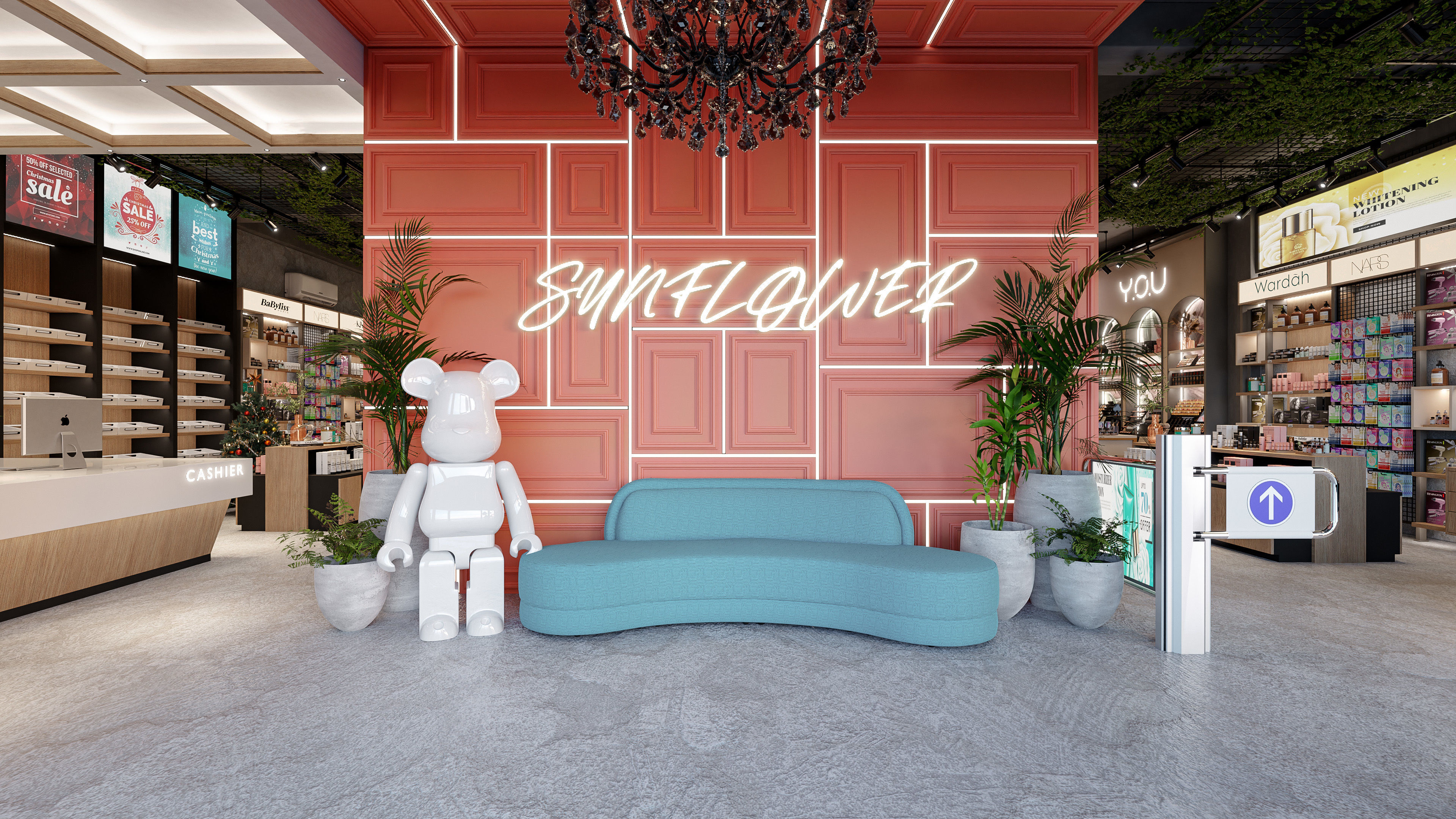 Cosmetic Store Scene Blender - Fbx - Obj 3D model | CGTrader