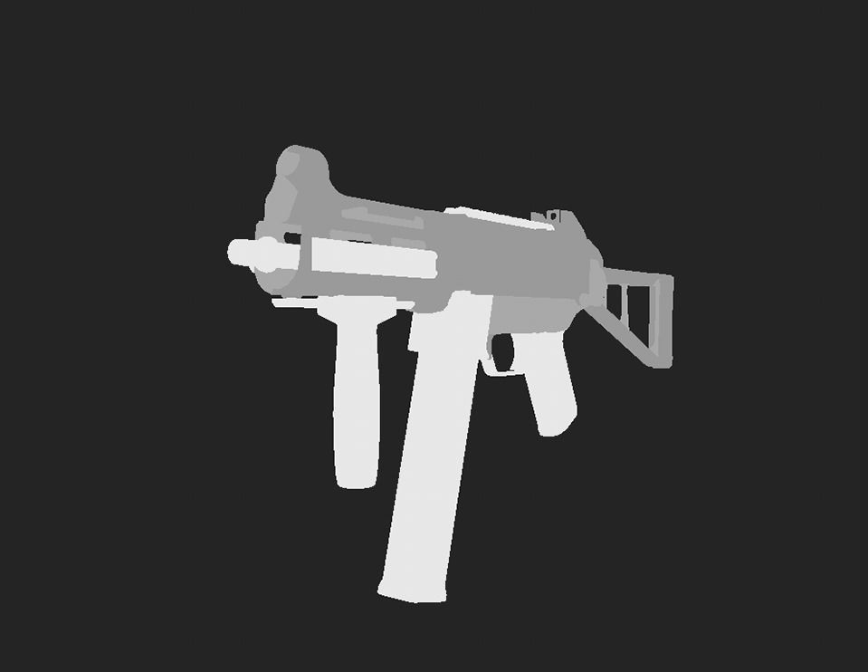 3D model Submachine Gun Grip VR / AR / low-poly | CGTrader