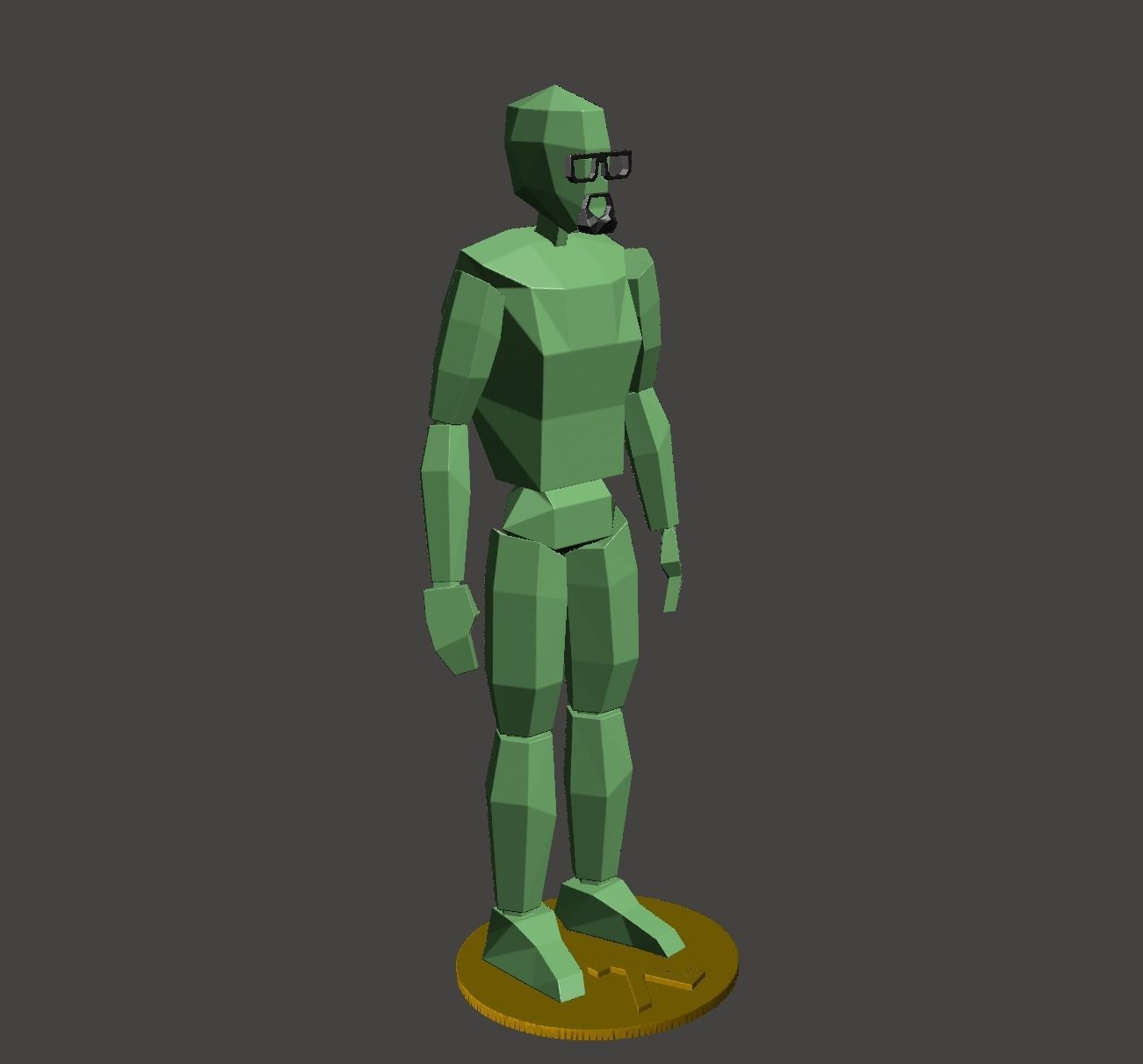 Info Player Start Half-Life Entity keyed cut print by color STL 3D ...