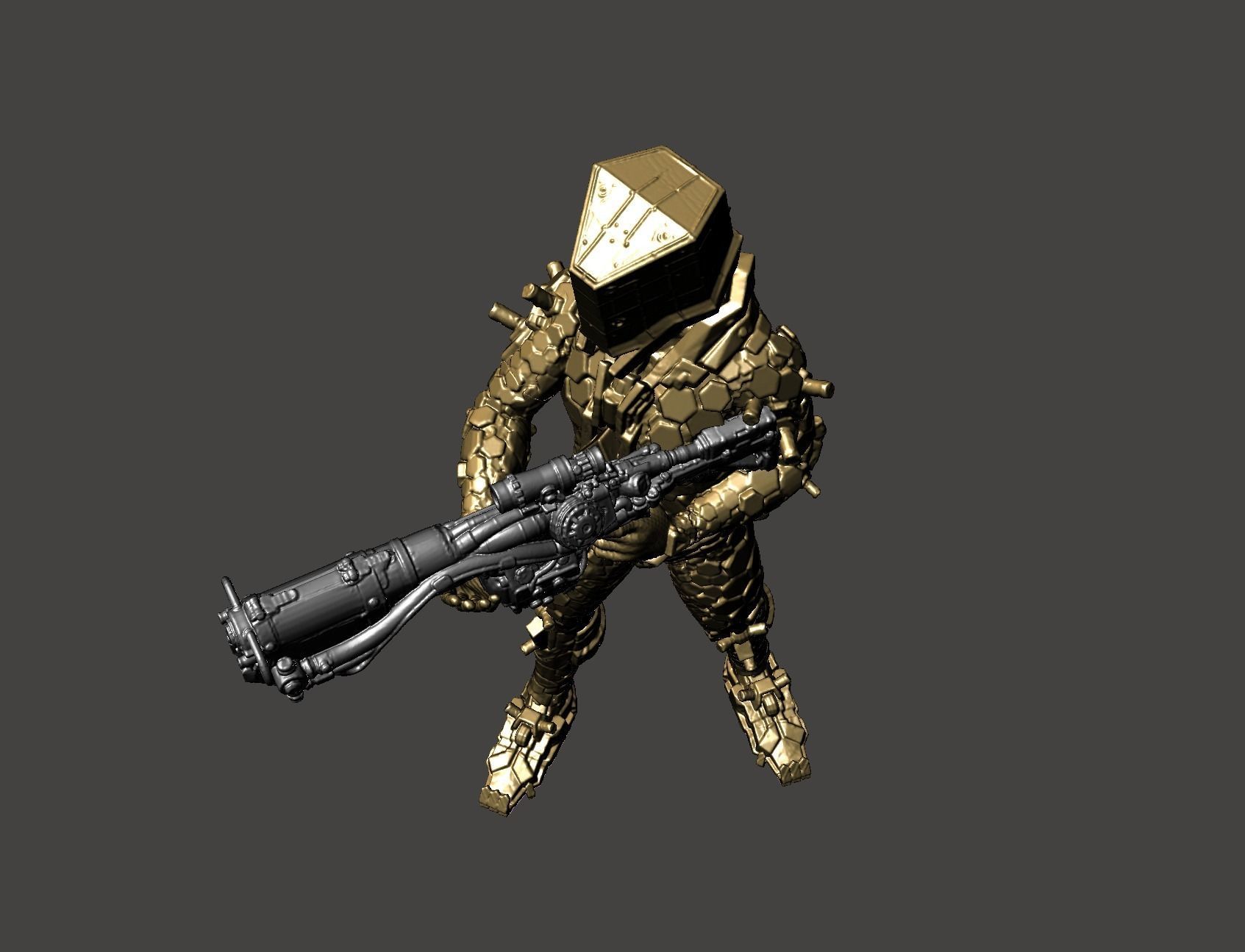 WOLFENSTEIN POWERARMOR LASERKRAFTWERK TNO High-Poly STL 3D model 3D ...