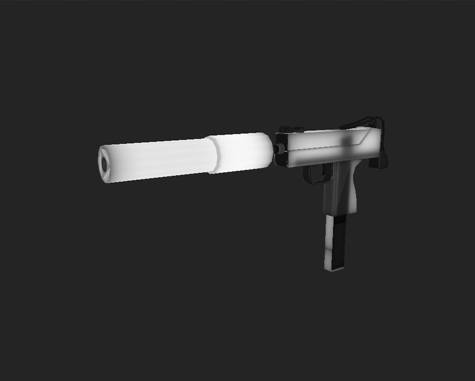 3D model Mac 10 Submachine gun VR / AR / low-poly | CGTrader