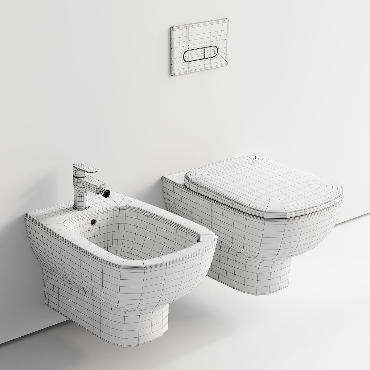 Ideal Standard Esedra Wall-Hung WC 3D model | CGTrader
