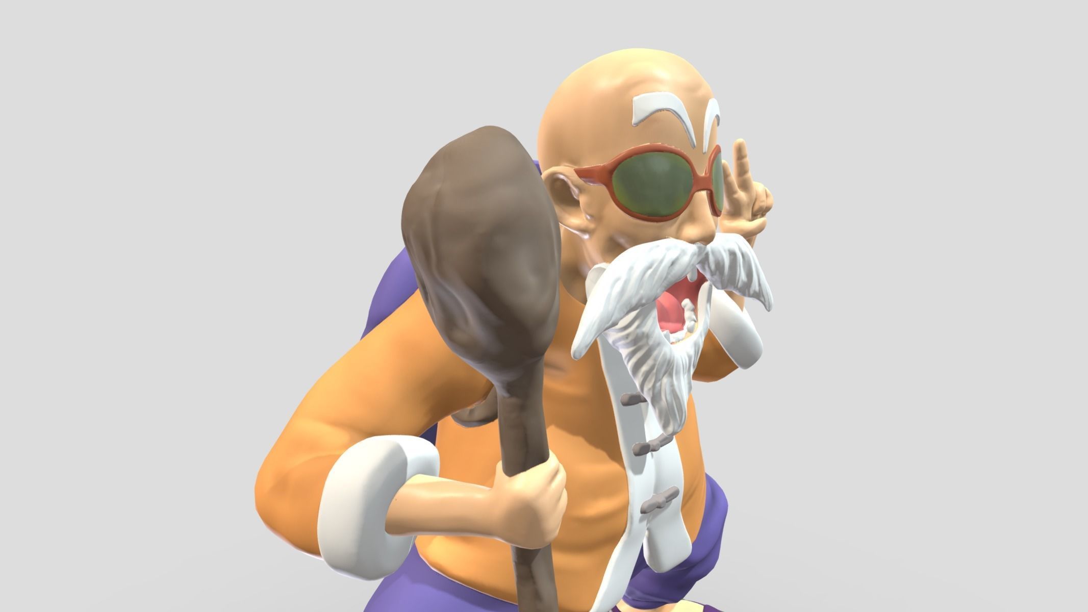 Master Roshi 3D model 3D printable | CGTrader