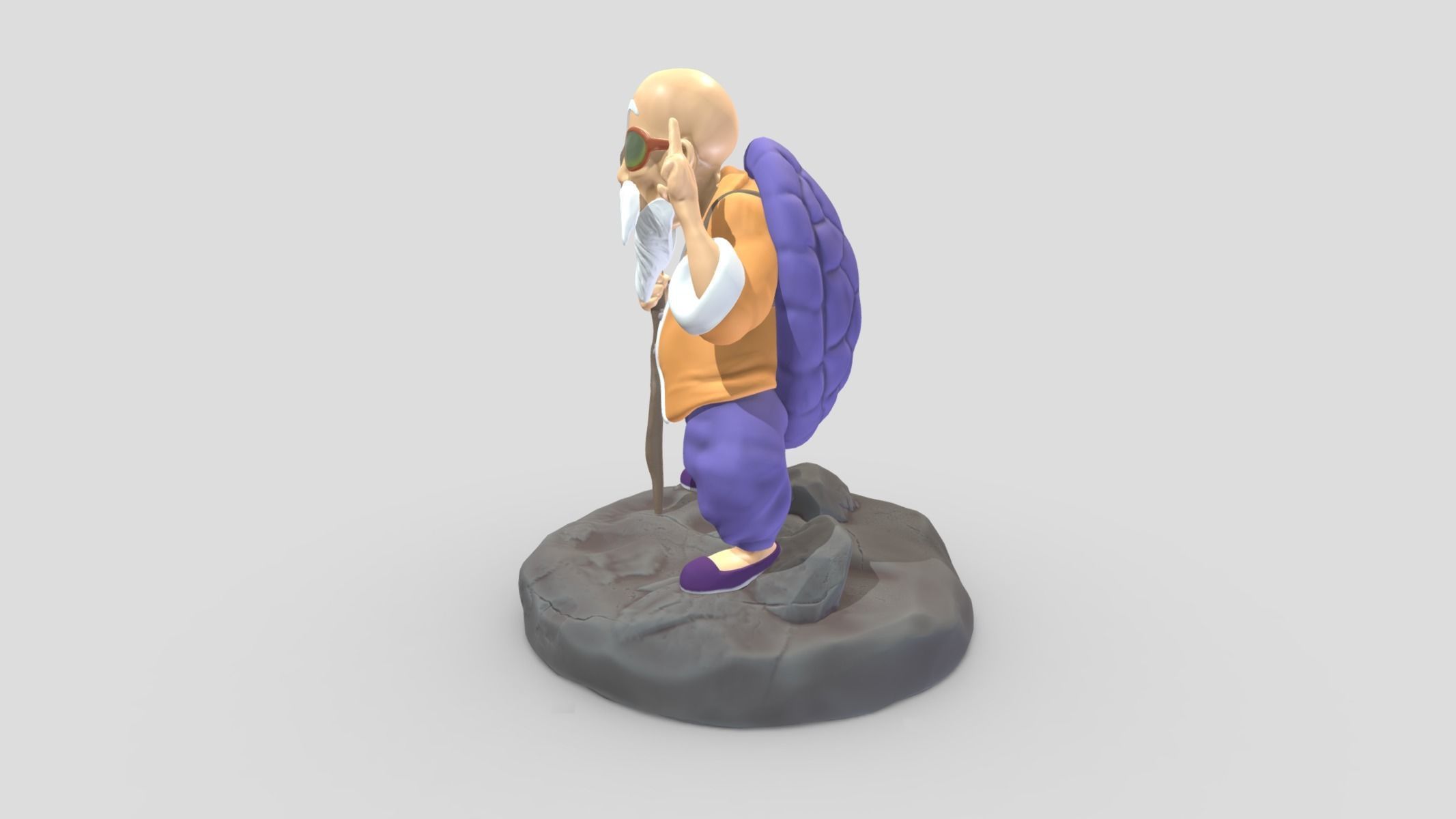 Master Roshi 3D model 3D printable | CGTrader