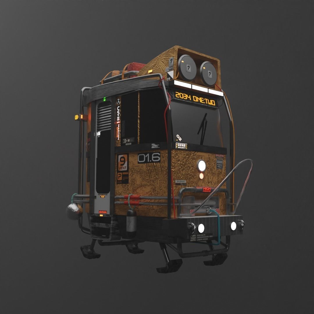 Small sci fi spaceship 3D model | CGTrader