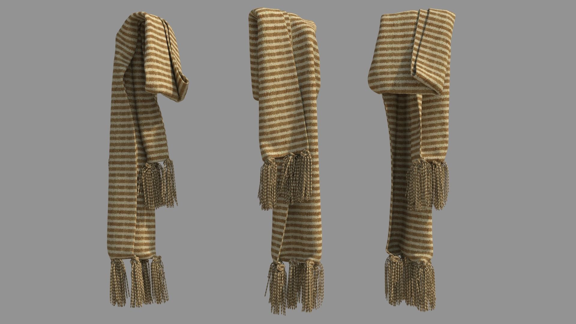 women man scarf 3D model rigged | CGTrader
