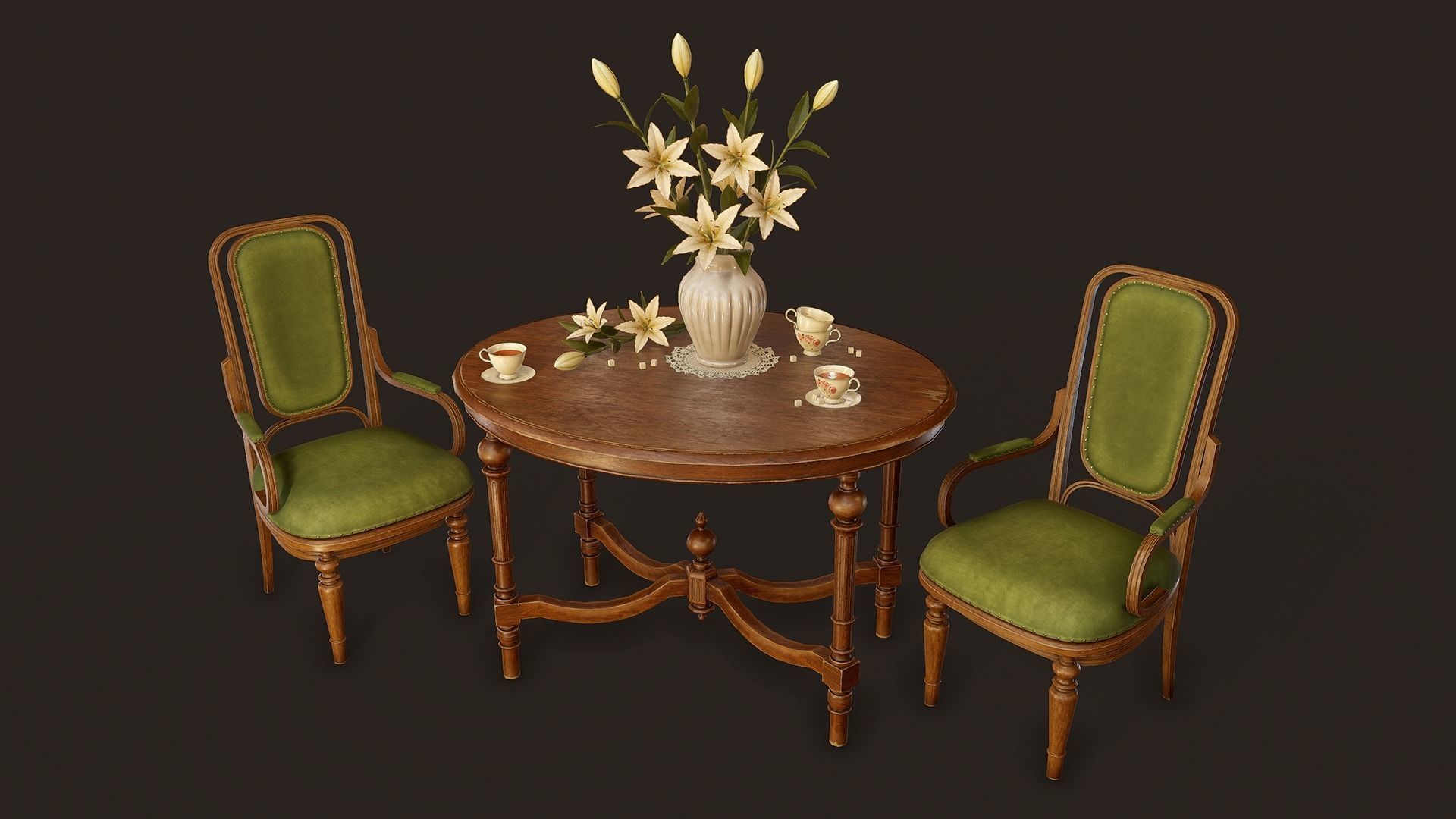 3D model Bedroom Furniture Props Pack VR / AR / low-poly | CGTrader