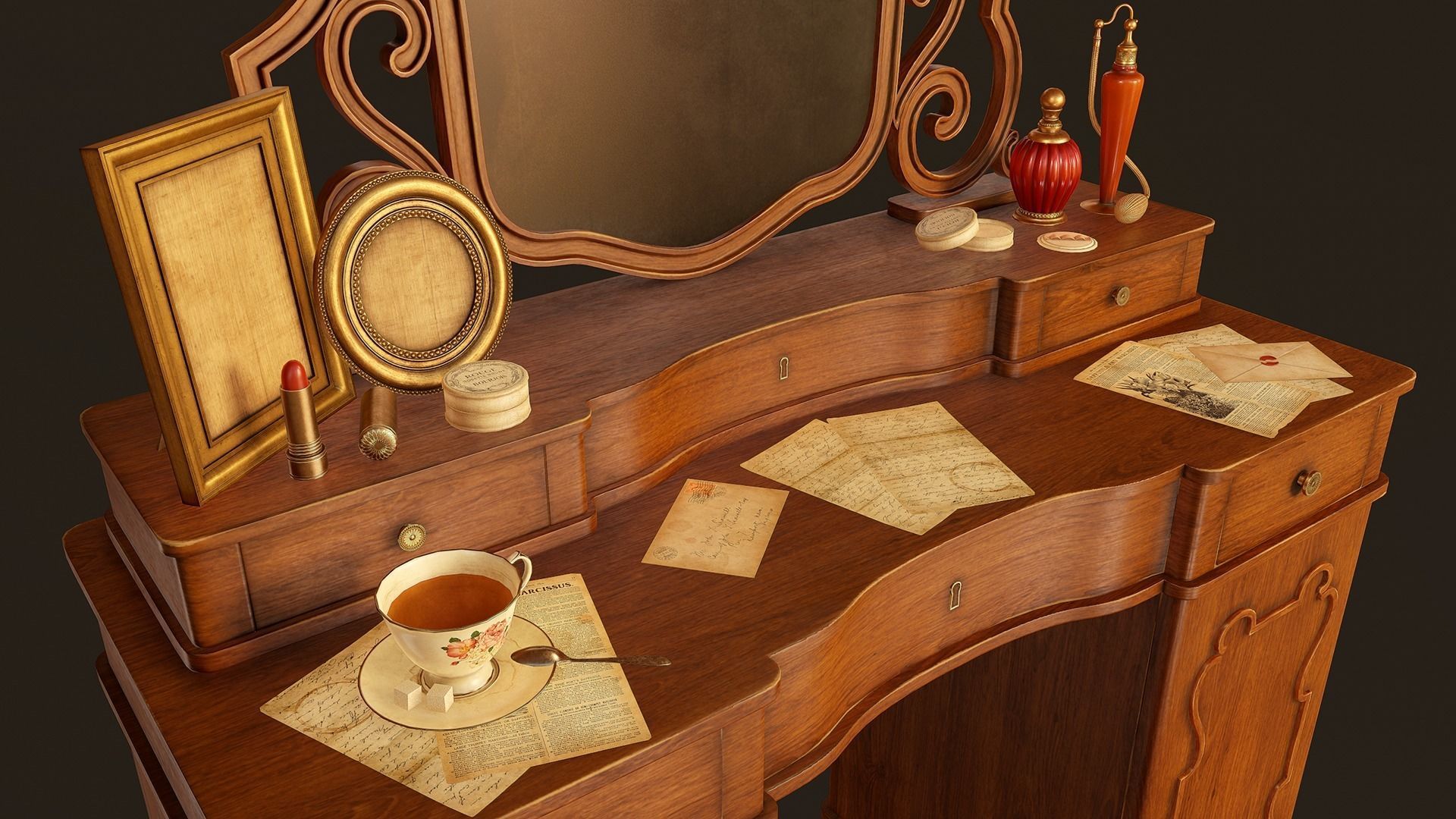 3D model Bedroom Furniture Props Pack VR / AR / low-poly | CGTrader