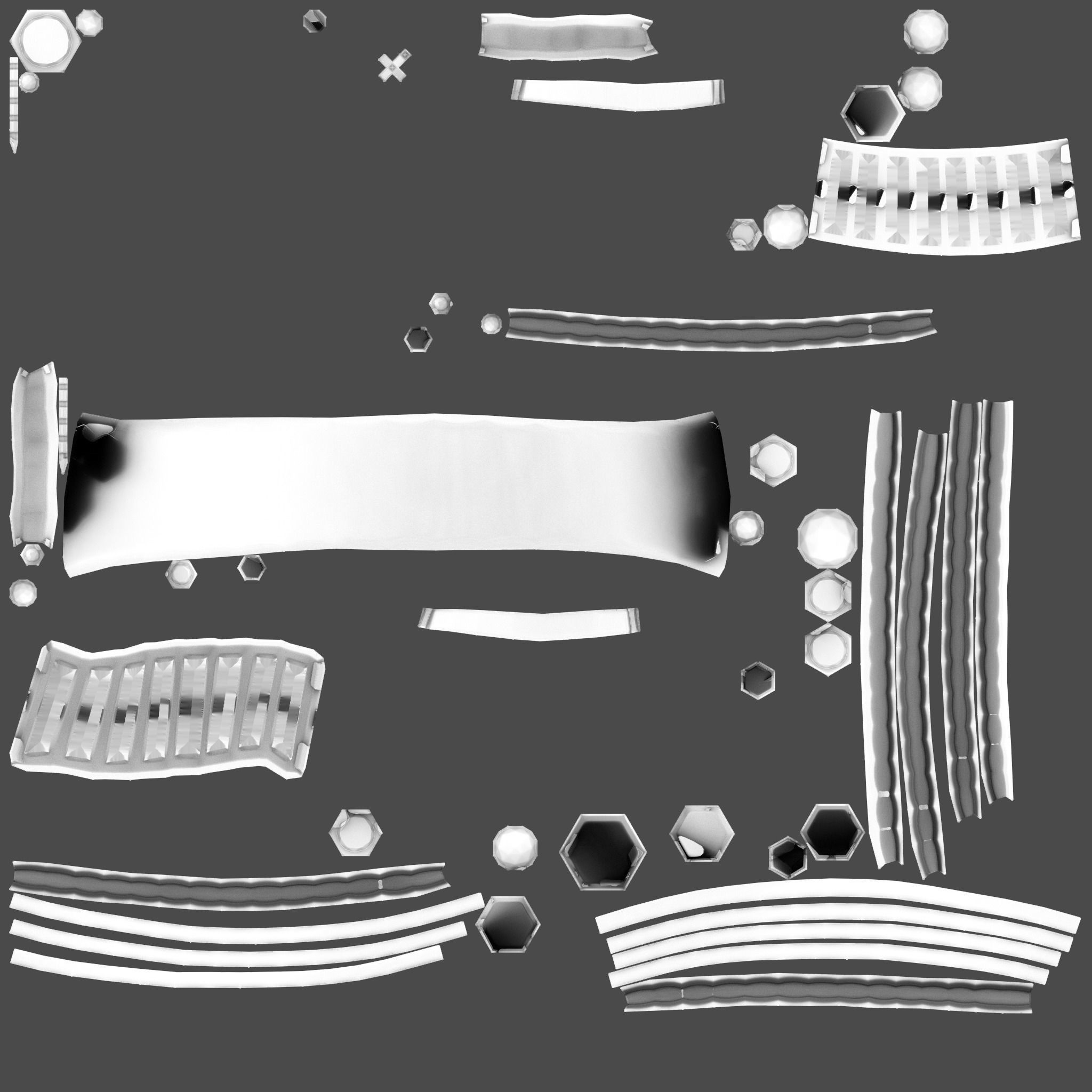 3D model Belly Dance Arm Pieces VR / AR / low-poly | CGTrader