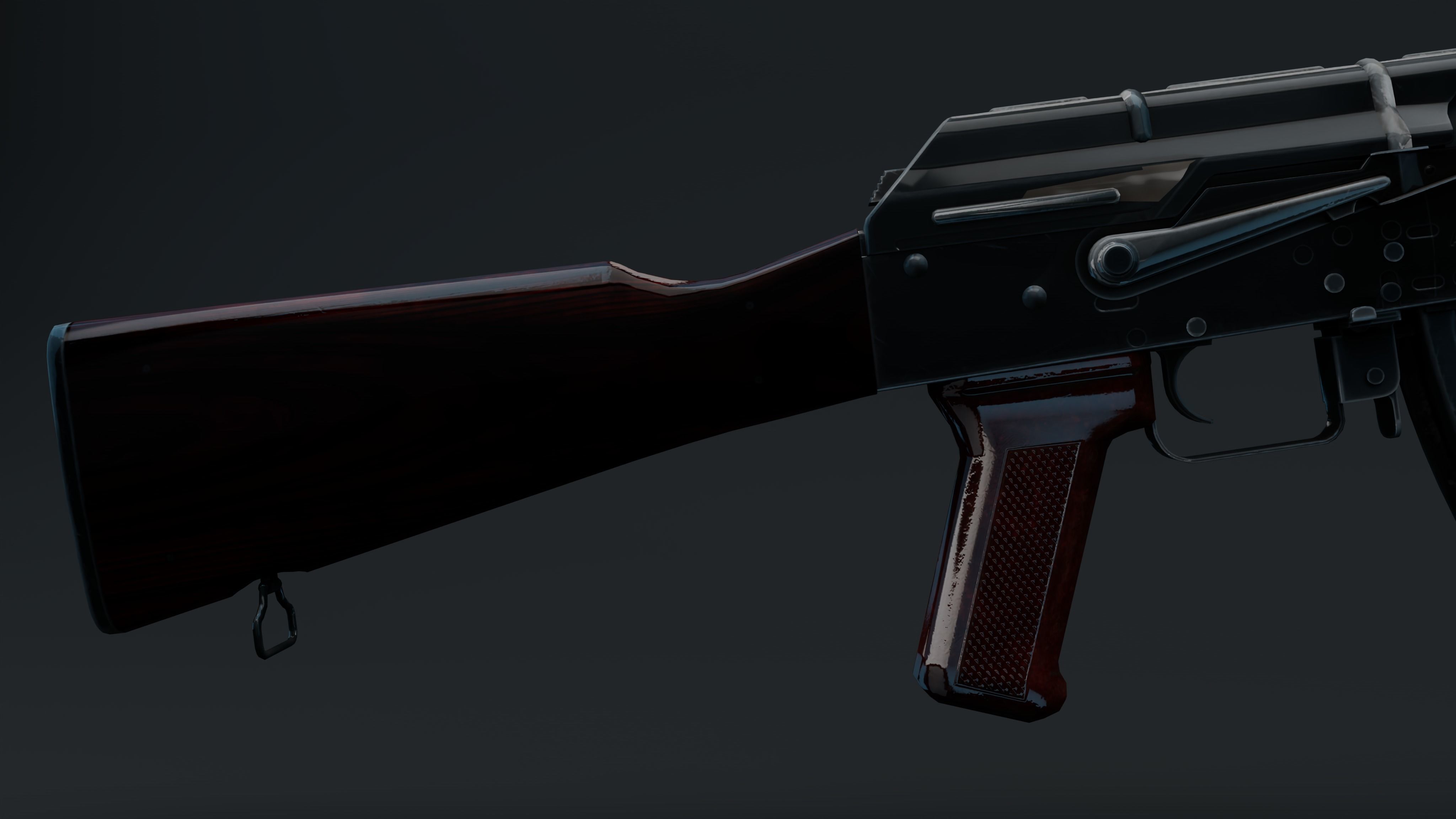 AK 47 Whit Separate MAgazin and Bullet 3D model | CGTrader