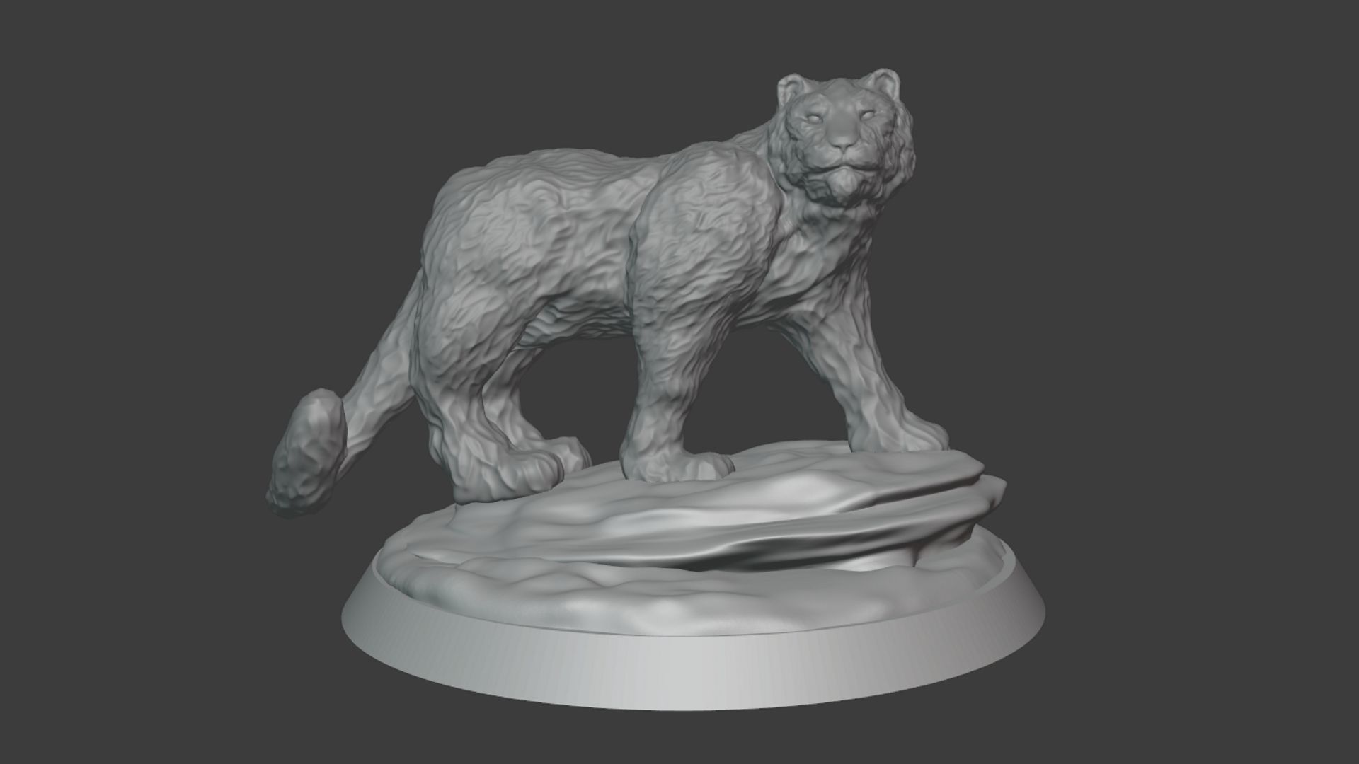 Snow Leopard miniature free 3D model 3D printable | CGTrader