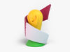 Trophy and Qatar Flag 3D model | CGTrader