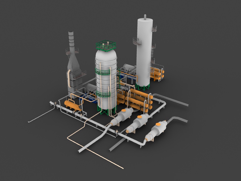 Distillation units 3D model | CGTrader