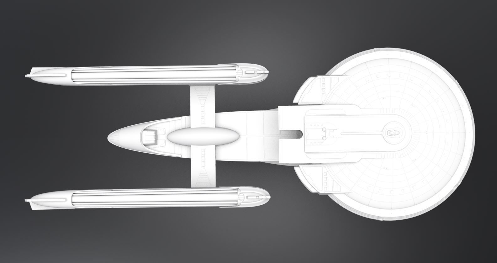 Enterprise B scale model 3D model 3D printable | CGTrader