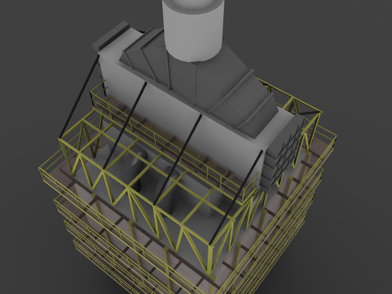 refinery furnace 3D model | CGTrader