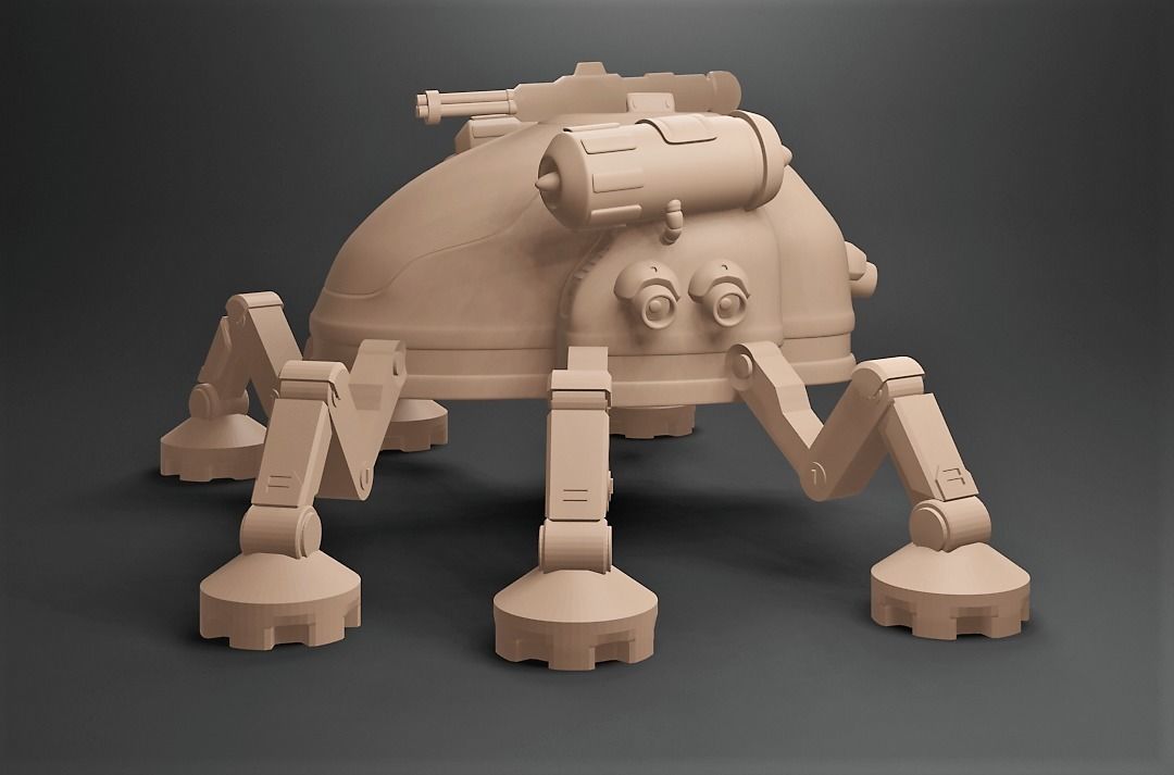 Battleship star wars robot 3D model 3D printable | CGTrader
