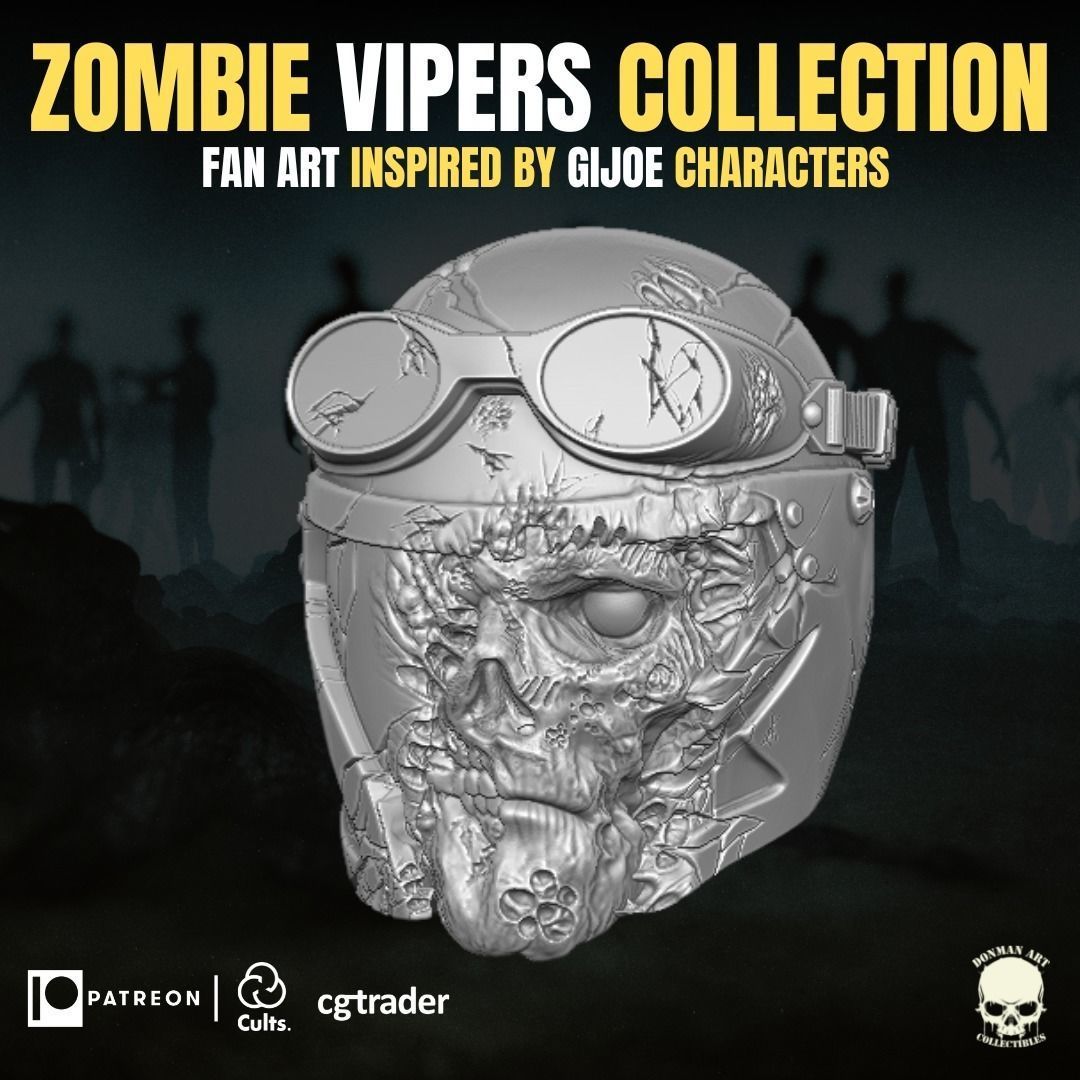 Viper Zombie Collection fan art inspired by GI Joe Characters 3D model ...