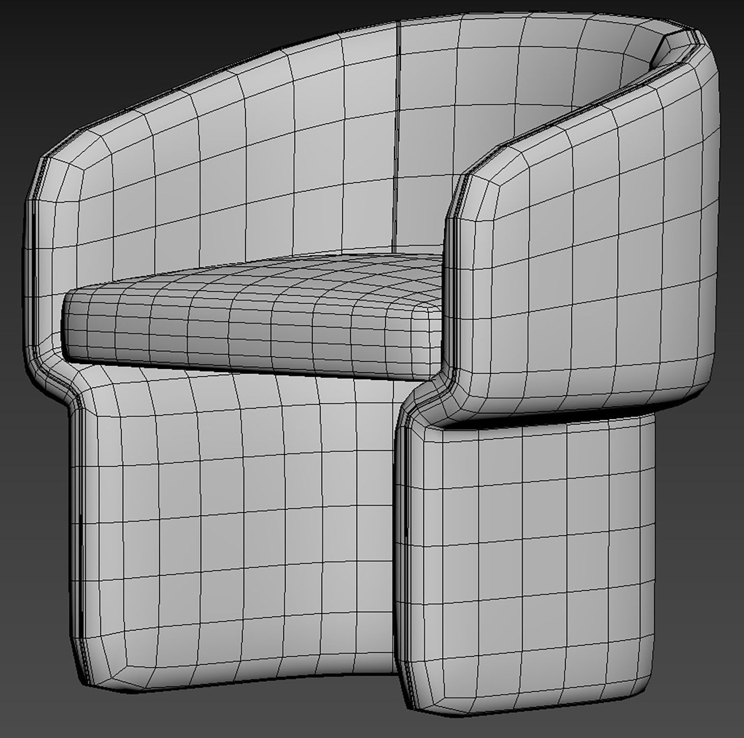 Lowrance Velvet Barrel chair 3D model | CGTrader