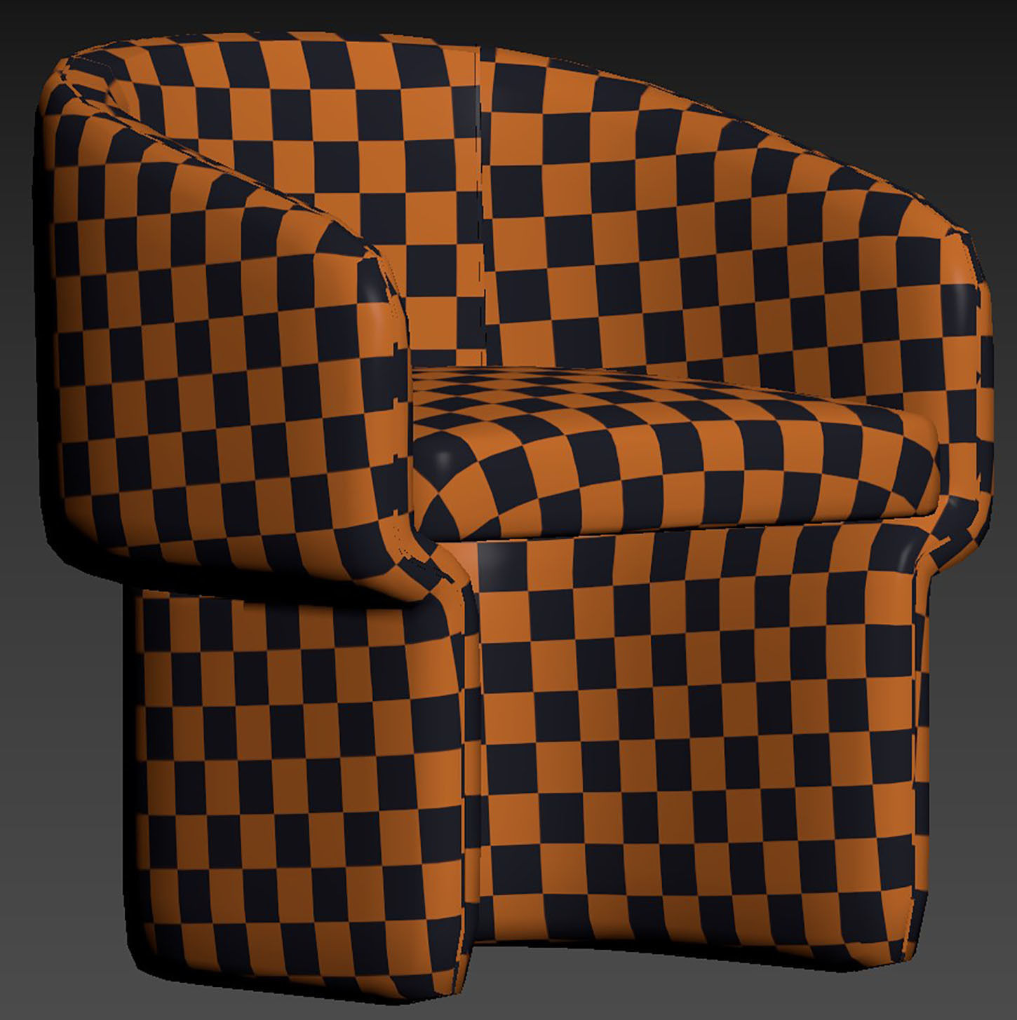 Lowrance Velvet Barrel chair 3D model | CGTrader