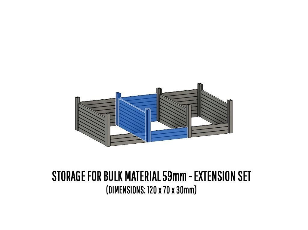 BUILD-0015 Bulk Material Handling set H0-scale 3D model 3D printable ...