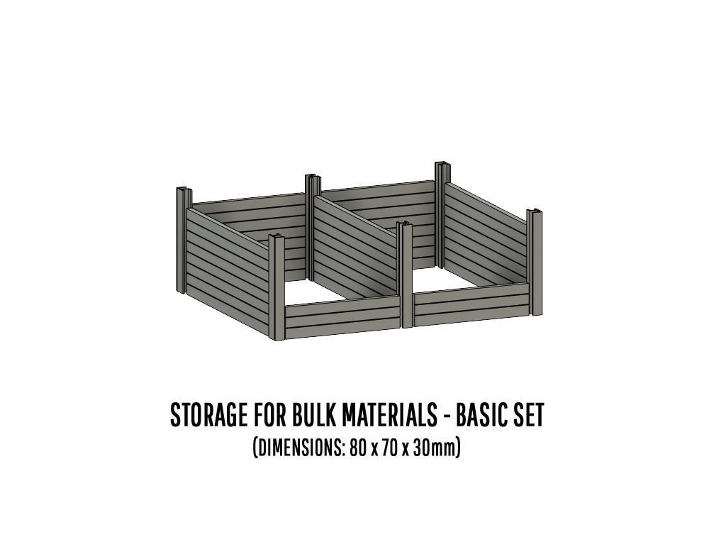 BUILD-0015 Bulk Material Handling set H0-scale 3D model 3D printable ...