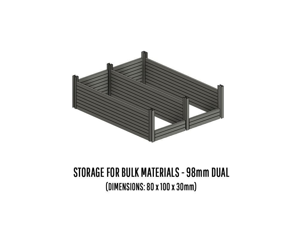 BUILD-0015 Bulk Material Handling set H0-scale 3D model 3D printable ...