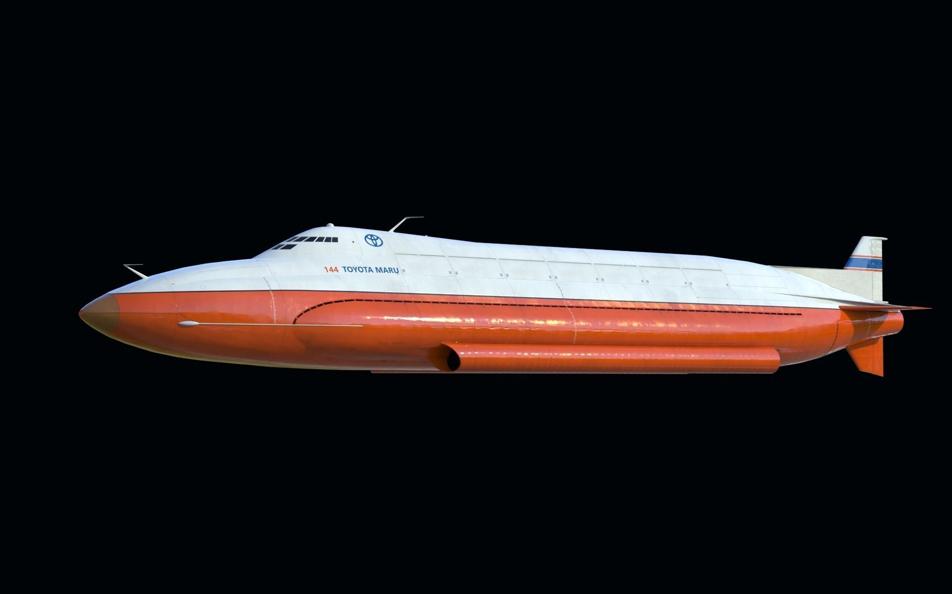MHD Drive-Powered cargo Submarine 3D model | CGTrader