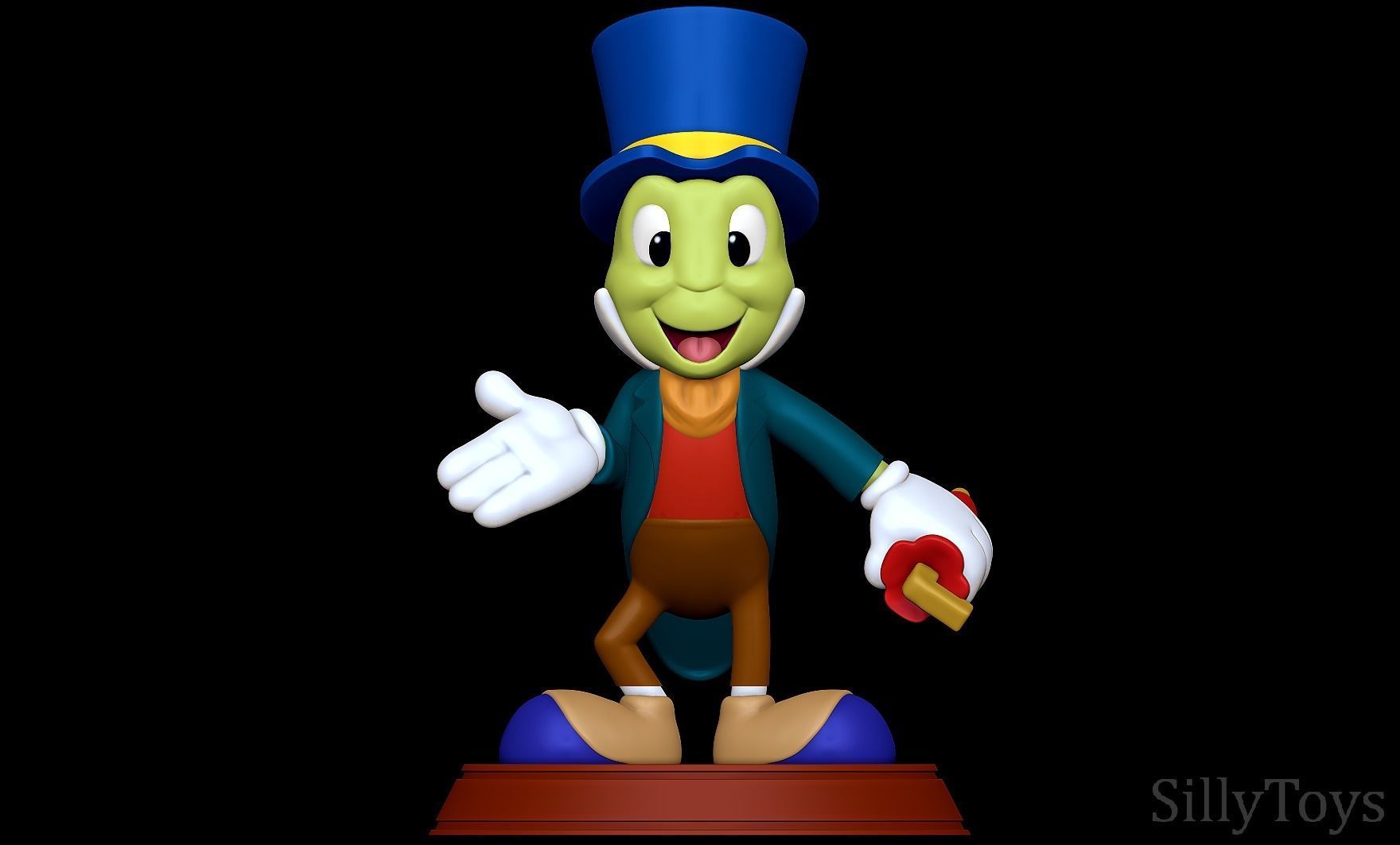 Jiminy Cricket - Pinocchio 3D model 3D printable | CGTrader