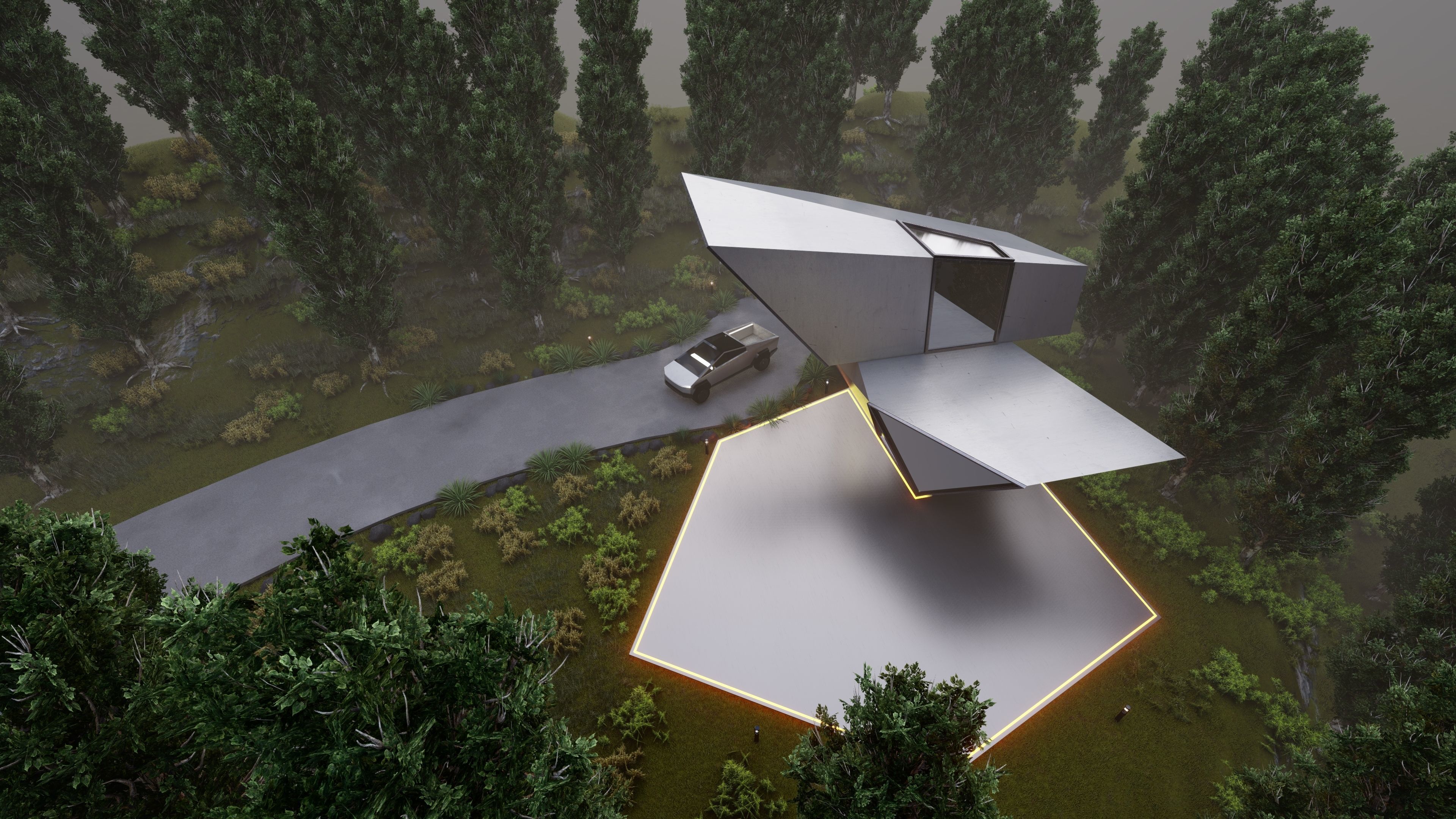 Cyber House METAVERSE HOUSE DESIGN 3D model | CGTrader