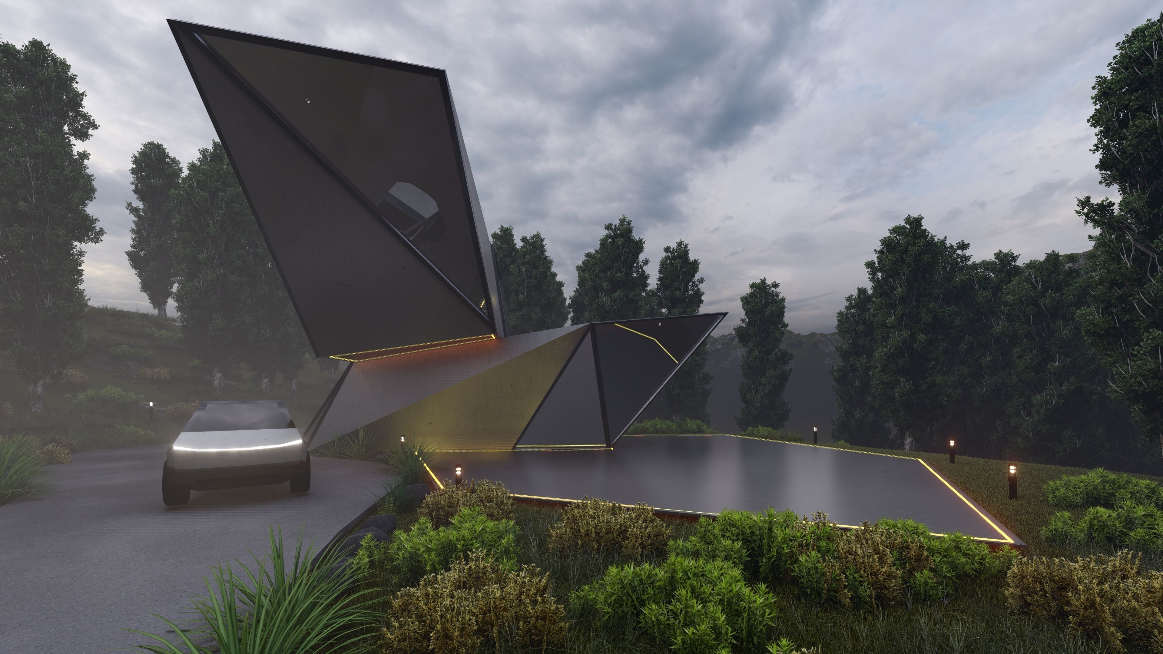 Cyber House METAVERSE HOUSE DESIGN 3D model | CGTrader