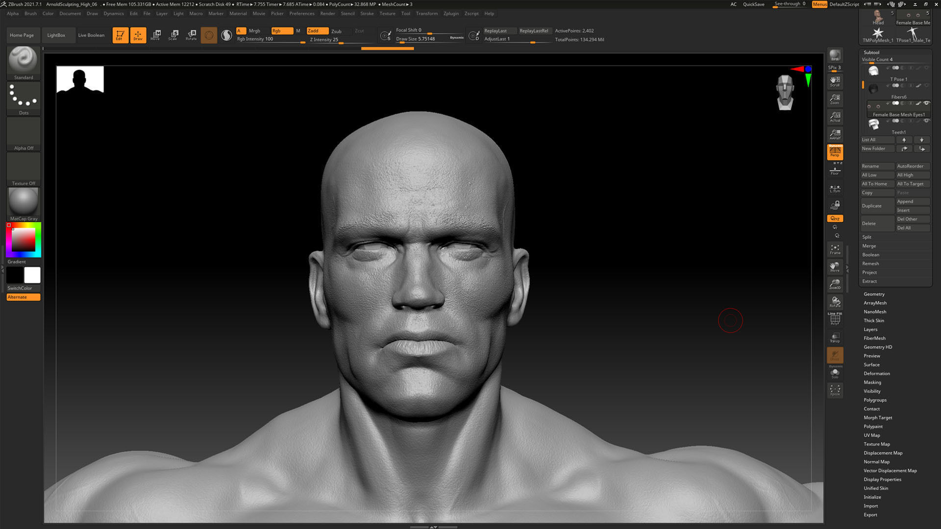 3D Model Realistic Arnold Schwarzenegger 3D model | CGTrader