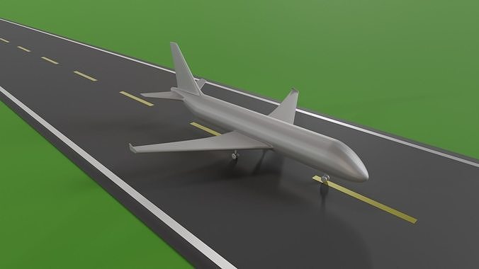 3D model Airplane jet VR / AR / low-poly | CGTrader