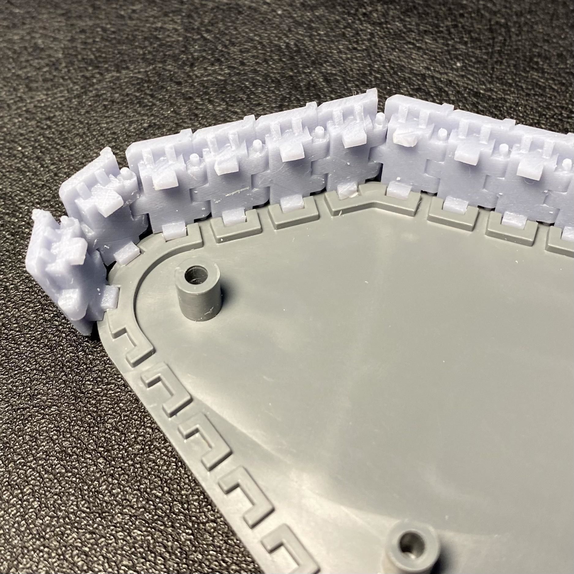 Luna Pattern Tank Treads free 3D model | CGTrader