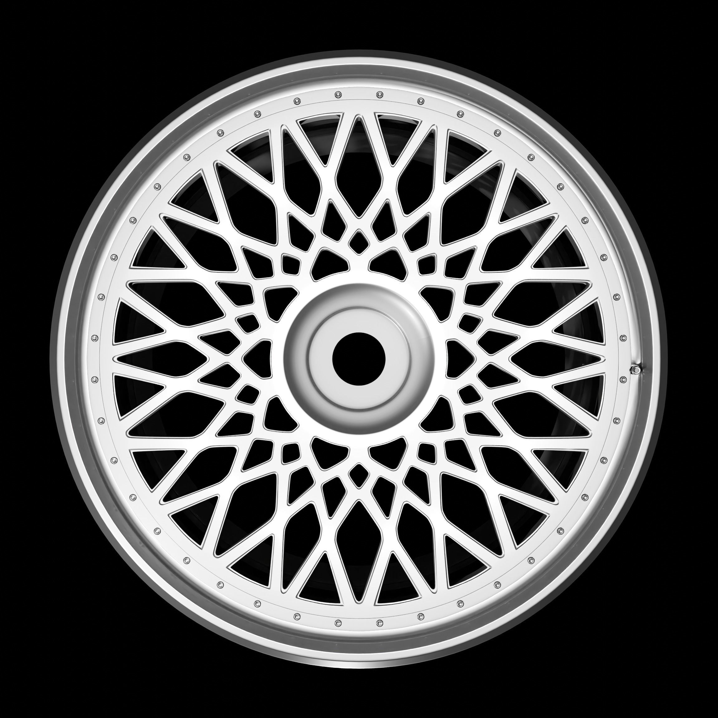 10 Spoke Center-locking Rims 3D model | CGTrader