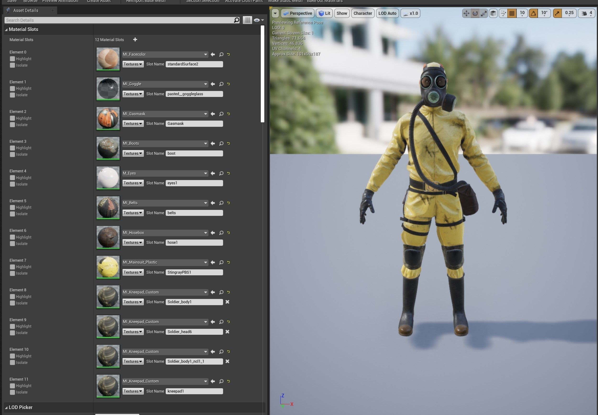 3D model Hazmat Suit Soldier with Rig VR / AR / low-poly | CGTrader