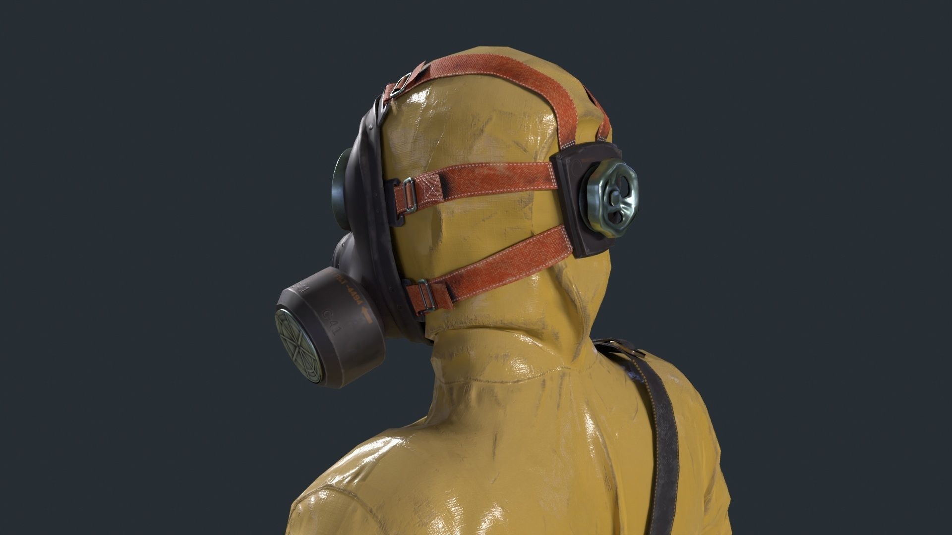3D model Hazmat Suit Soldier with Rig VR / AR / low-poly | CGTrader