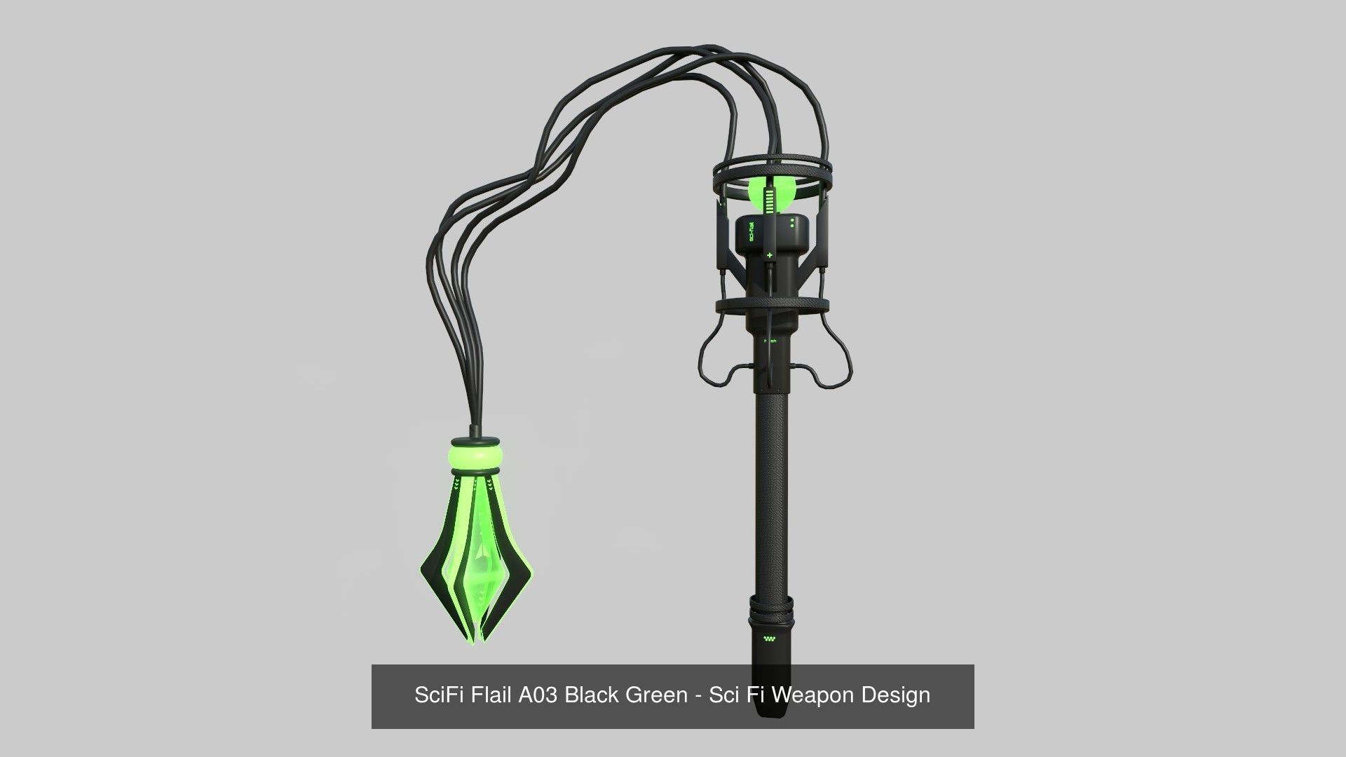 10 SciFi Flails A Collection - Sci Fi Weapon Design VR / AR / low-poly ...