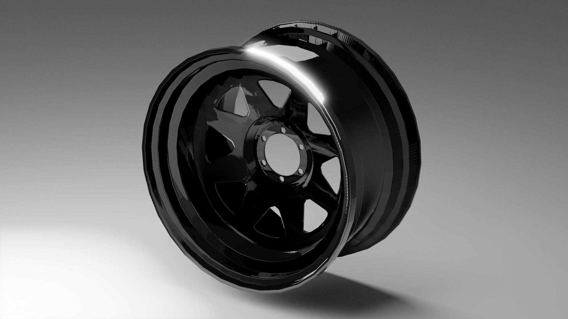3D model Generic Offroad Steel Rim VR / AR / low-poly | CGTrader
