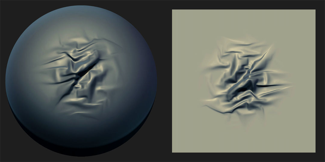 Cloth Wrinkles VDM Brushes and Alpha Vol 7 3D model | CGTrader