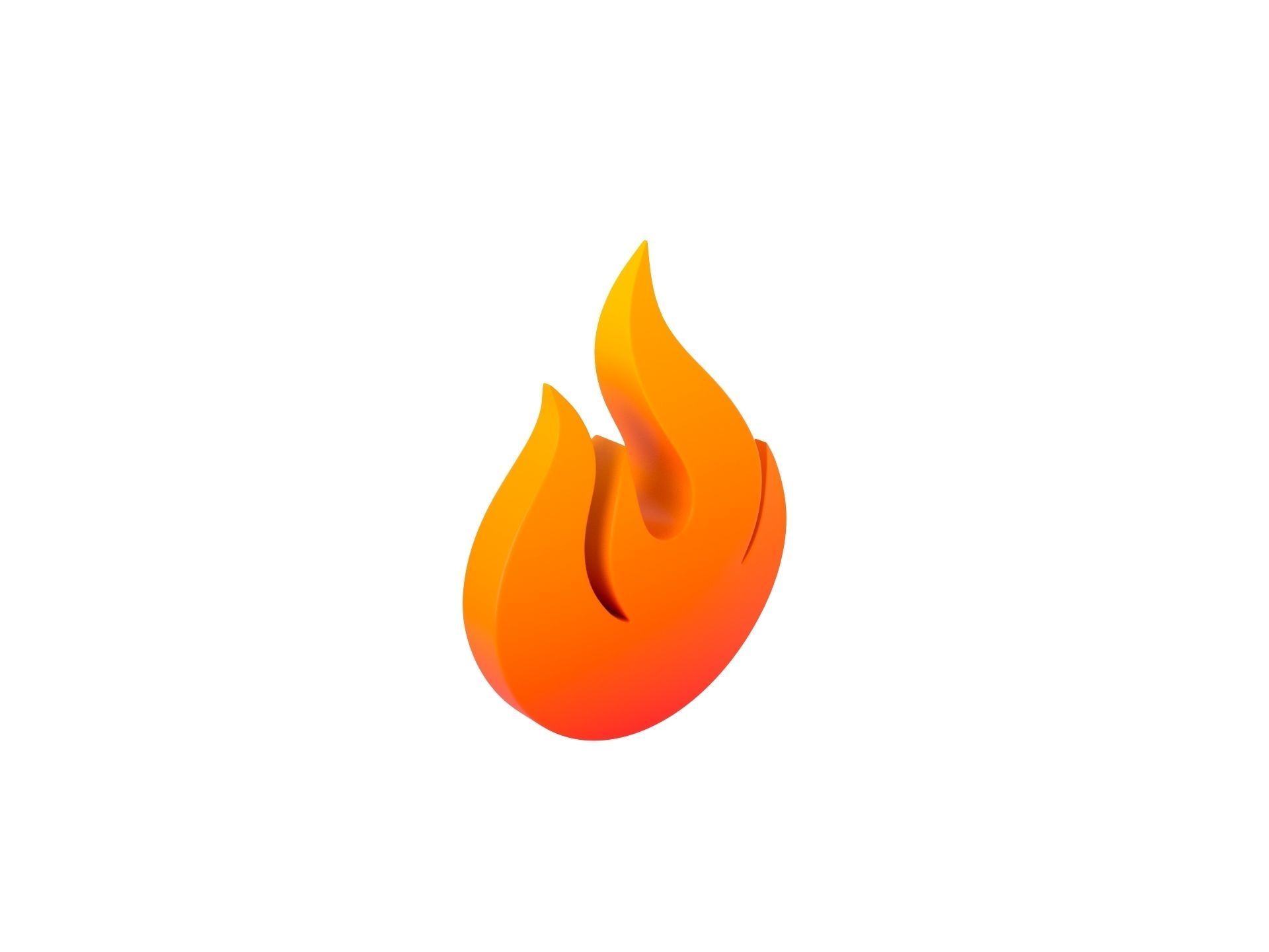 Symbol004 Flame 3D model | CGTrader
