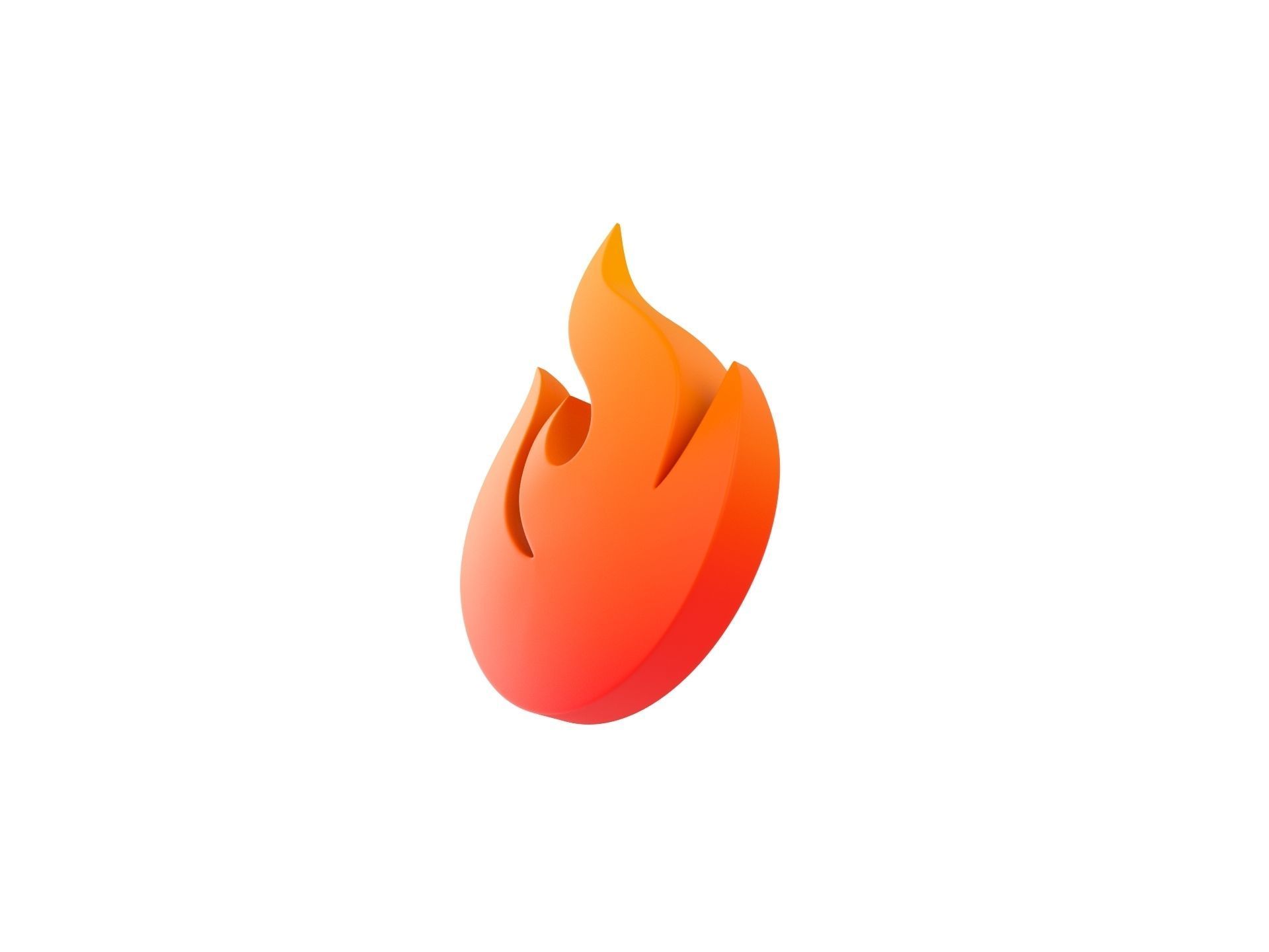 Symbol004 Flame 3D model | CGTrader