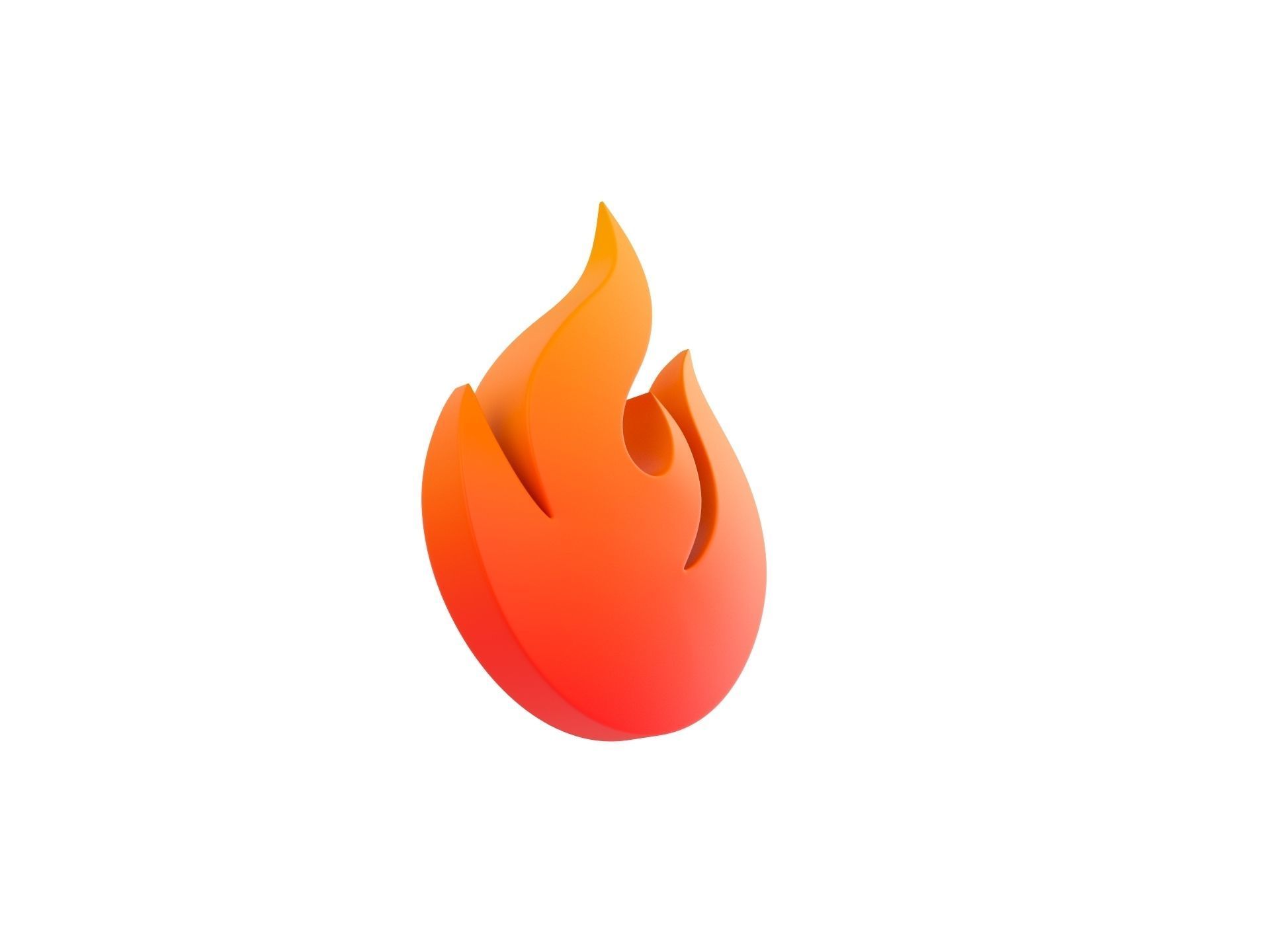 Symbol004 Flame 3D model | CGTrader